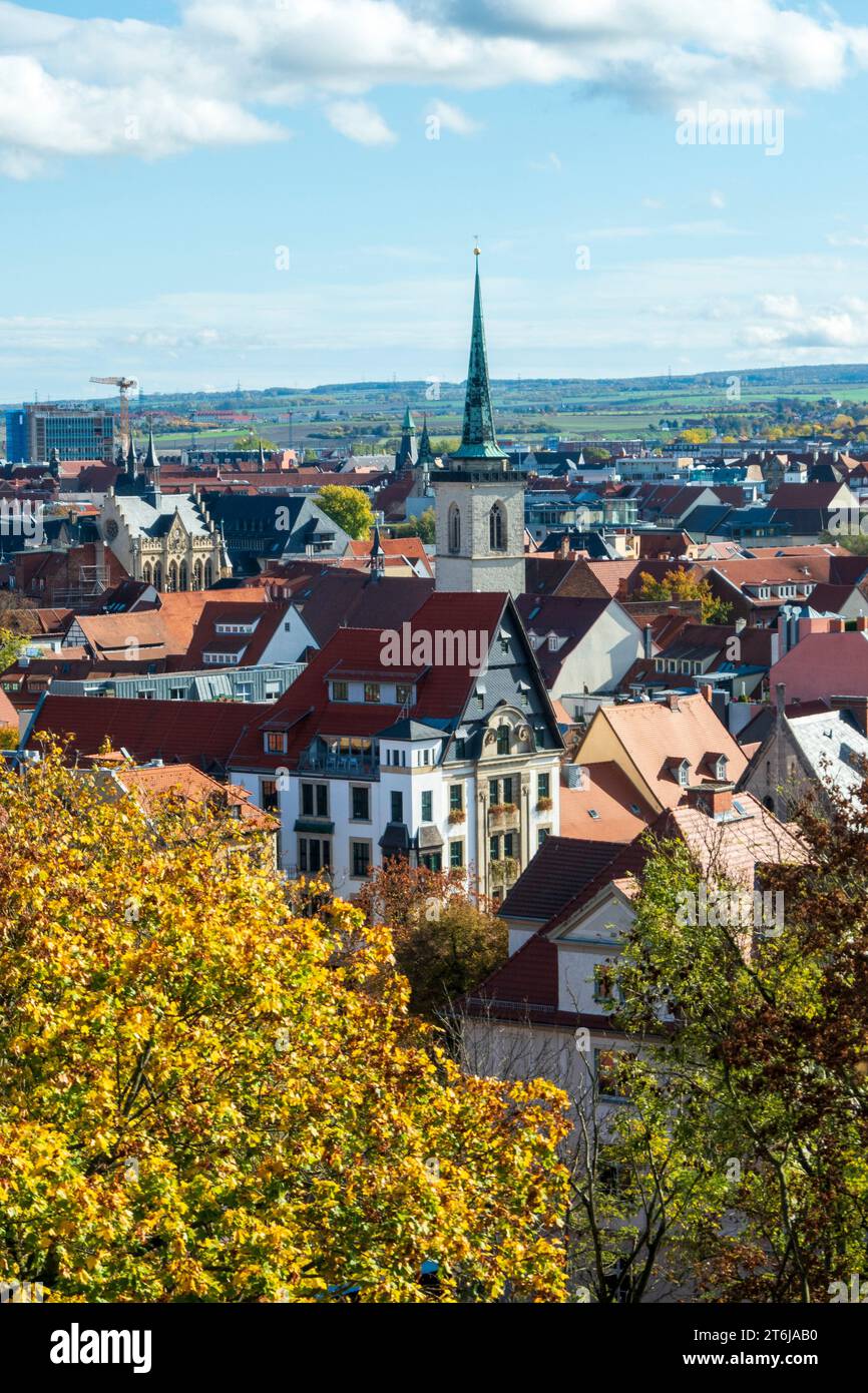 View from Petersberg to the old town, Erfurt, Thuringia Stock Photo - Alamy