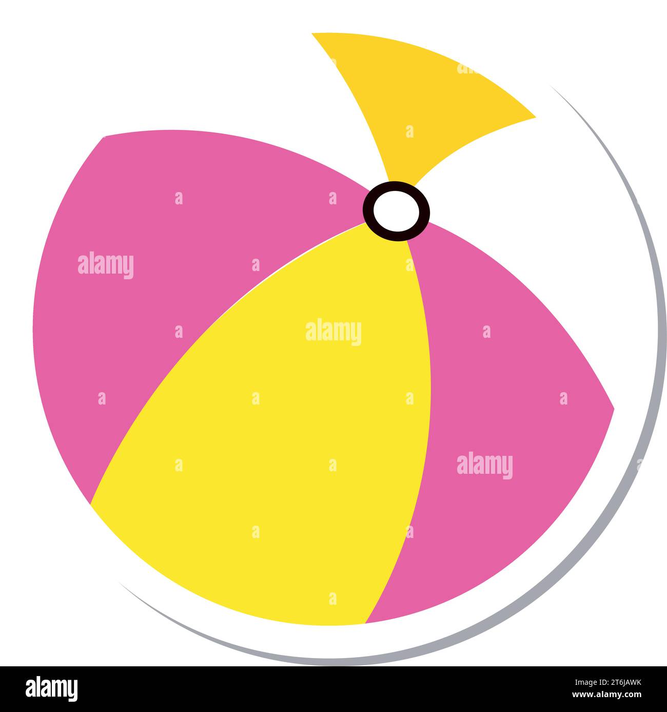 Beach ball illustration Cut Out Stock Images & Pictures - Alamy