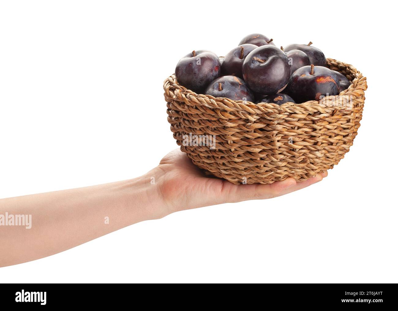Hand holding fruit basket on hi-res stock photography and images - Alamy