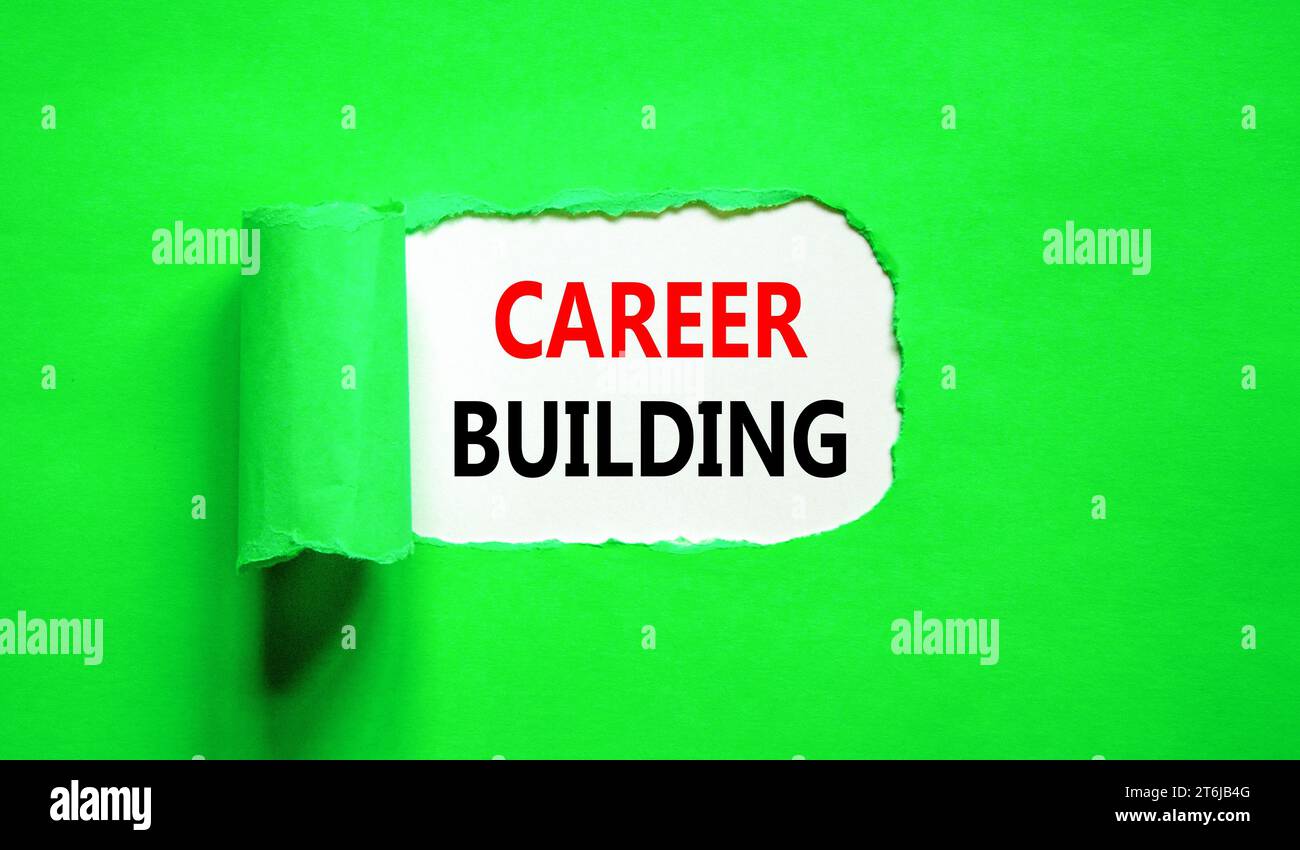 Career building symbol. Concept words Career building on beautiful ...