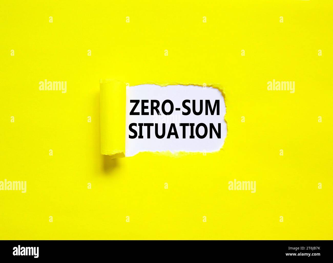Zero-sum situation symbol. Concept words Zero-sum situation on ...