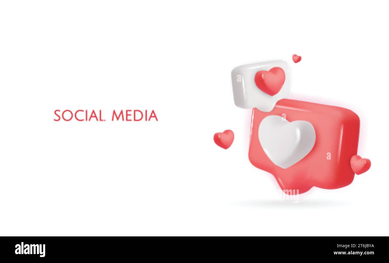 Like icon. Love icon. 3D illustration. Realistic Elements for design ...