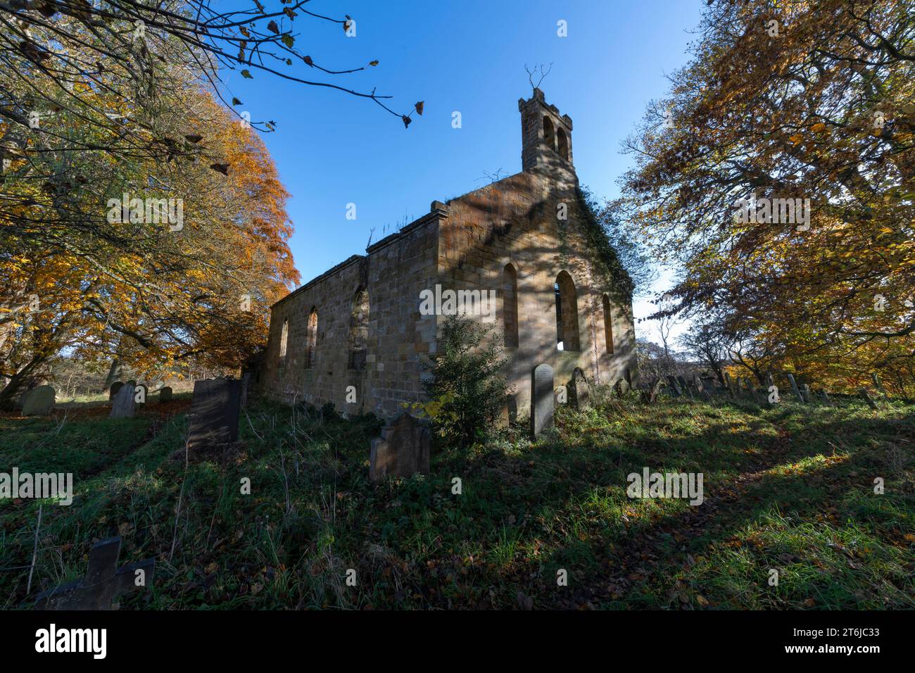 Old St. Helen's Longhorsley Stock Photo - Alamy