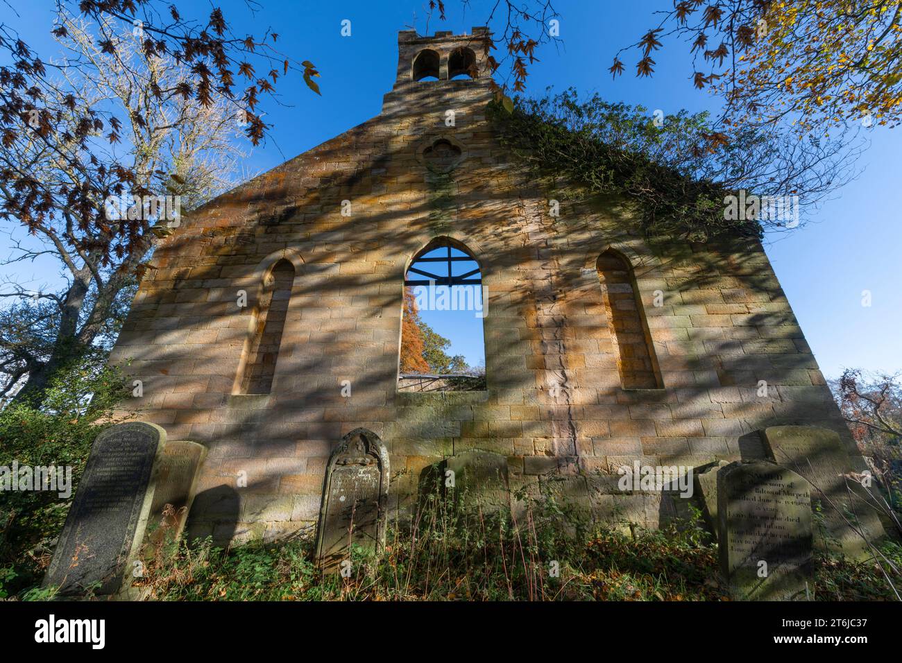 Old St. Helen's Longhorsley Stock Photo - Alamy