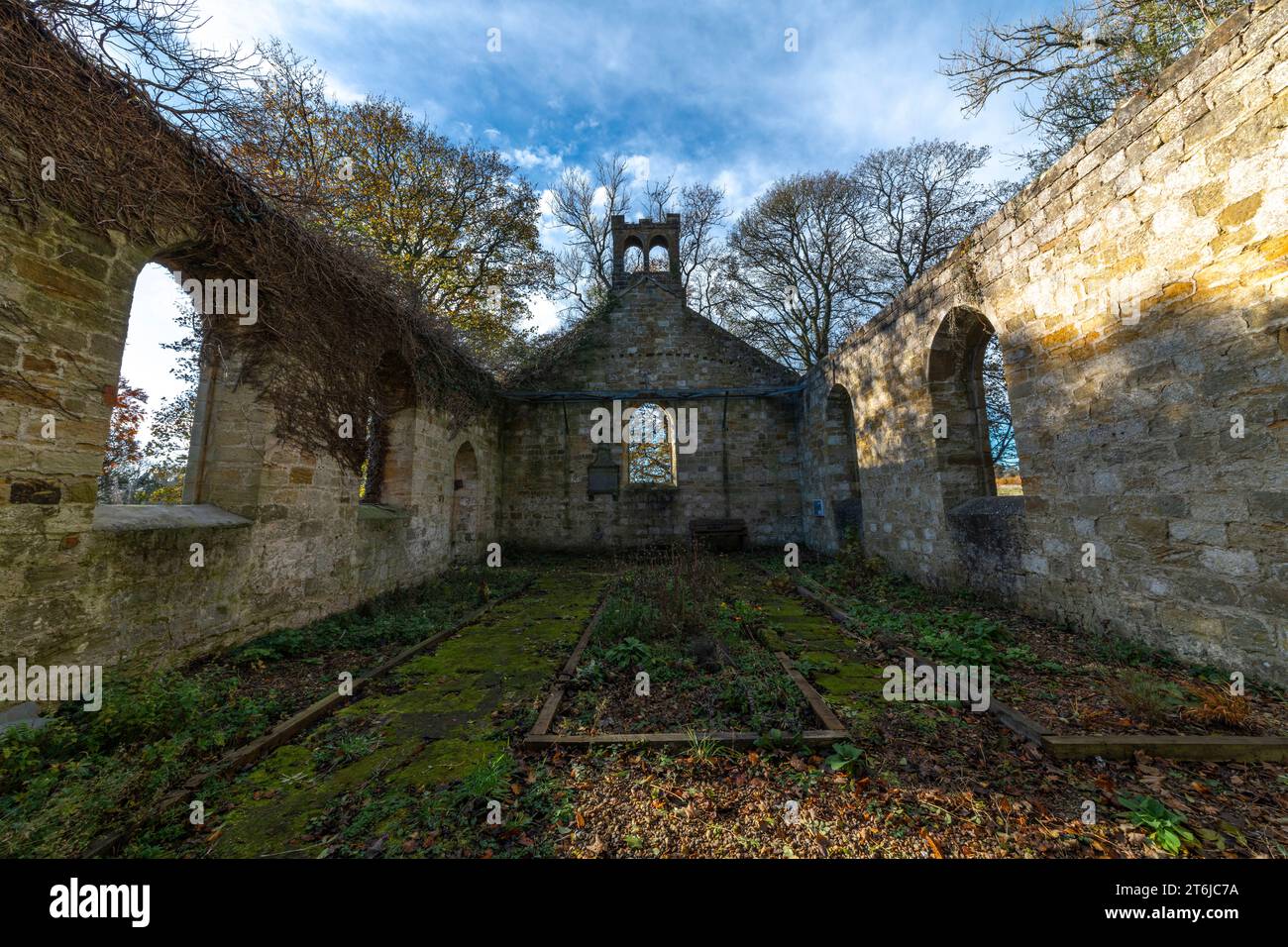 Old St. Helen's Longhorsley Stock Photo - Alamy