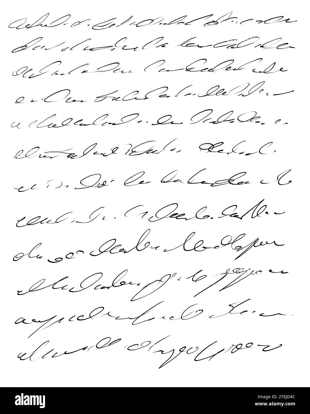 Abstract handwritten text, notes, scribbles, extraterrestrial writing ...