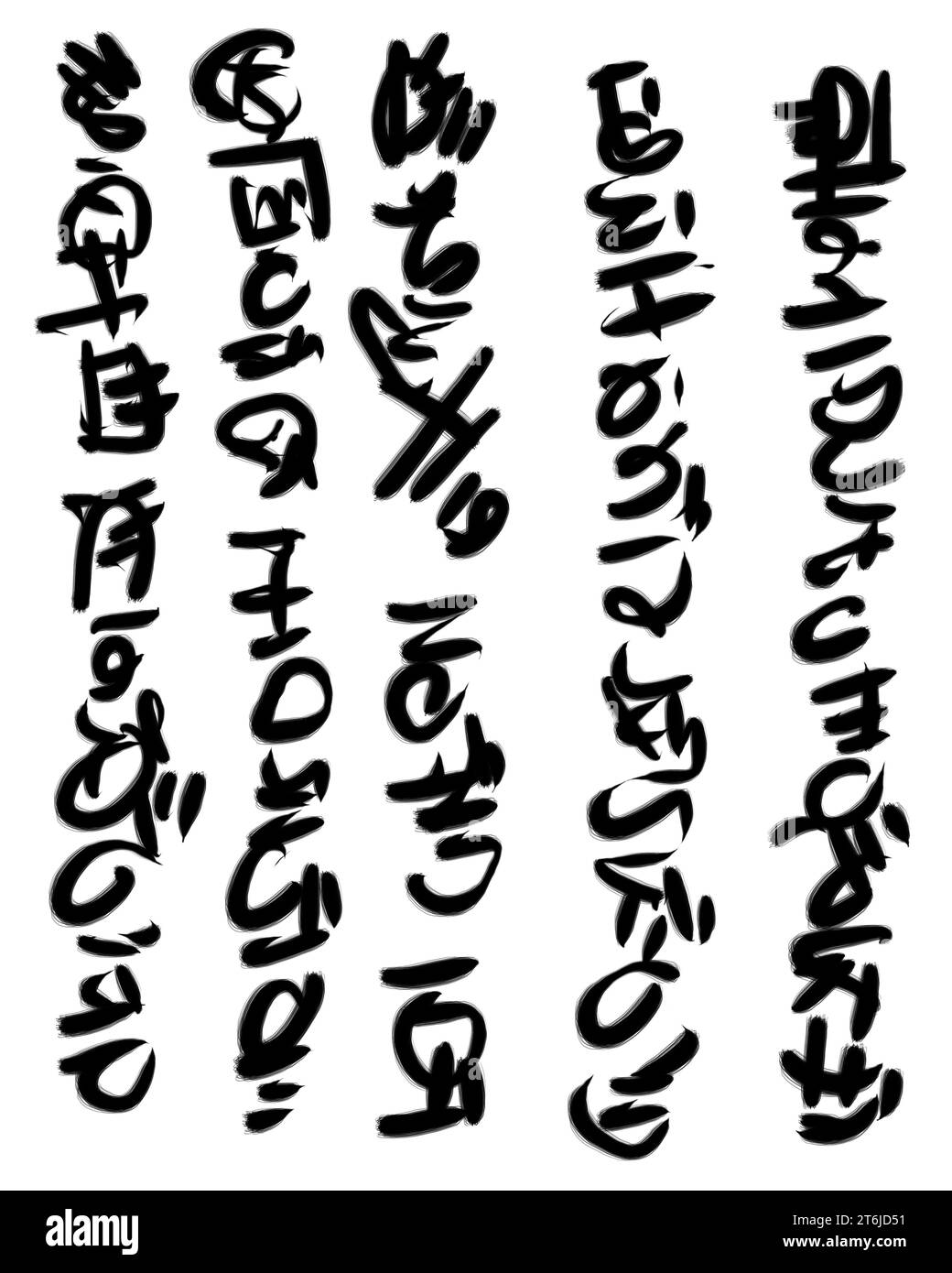 Abstract handwritten text, notes, scribbles, extraterrestrial writing ...