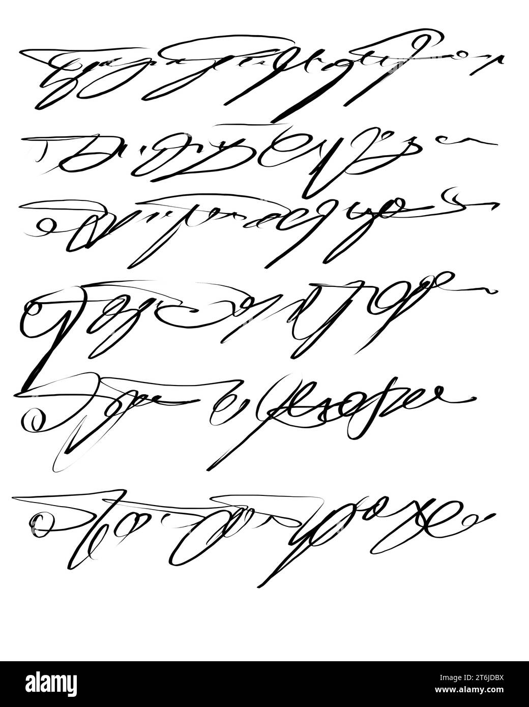 Abstract handwritten text, notes, scribbles, extraterrestrial writing ...