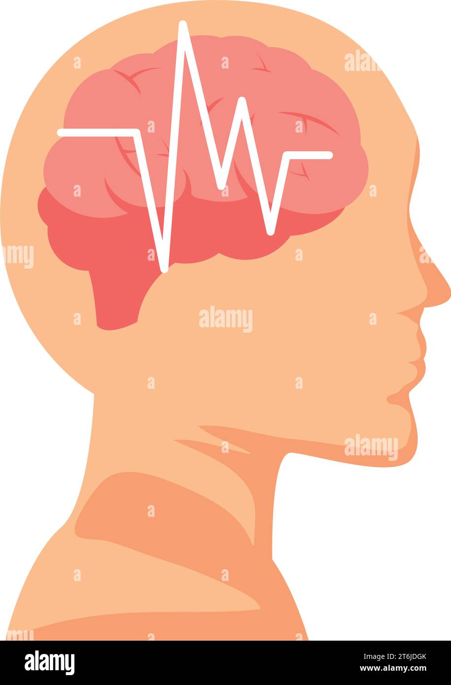 human brain profile Stock Vector Image & Art - Alamy