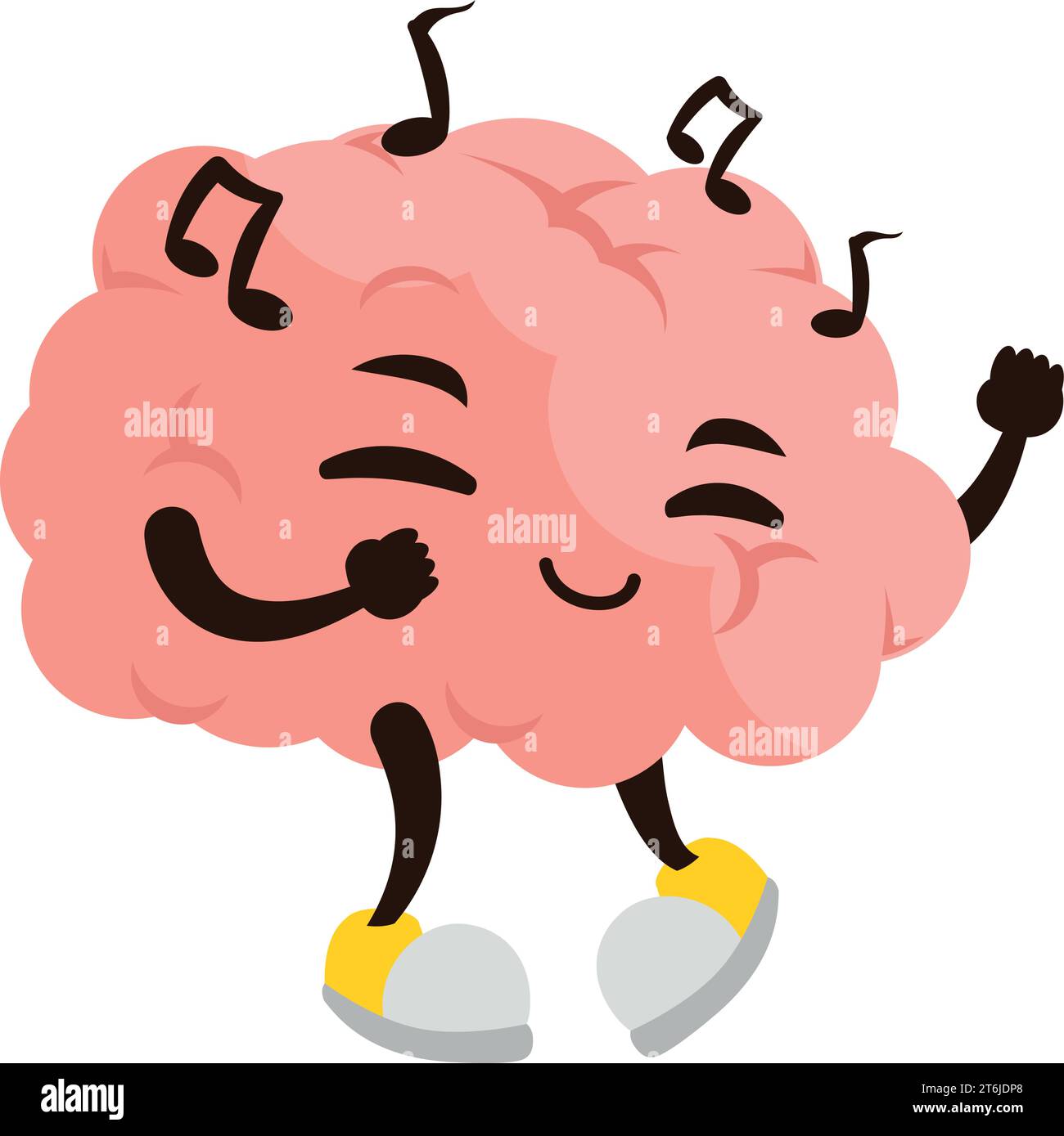 cartoon brain dancing Stock Vector Image & Art - Alamy
