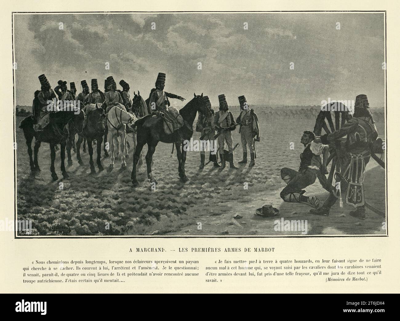 Vintage illustration of after the painting by André Marchand, Les ...