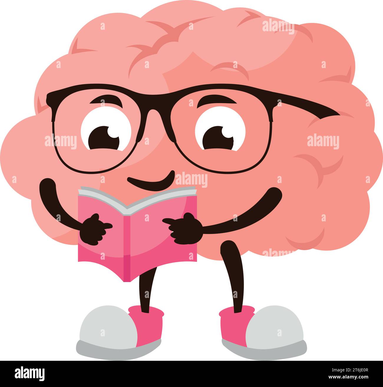 cartoon brain reading Stock Vector Image & Art - Alamy