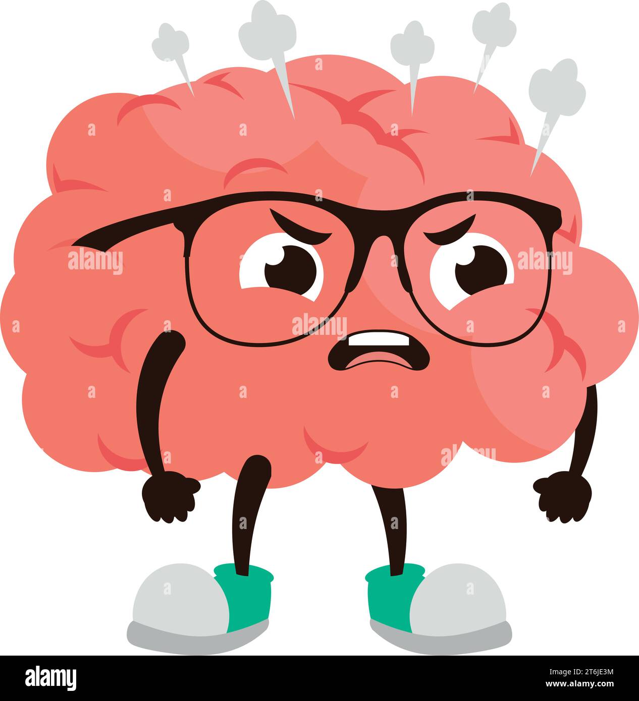 cartoon brain angry Stock Vector Image & Art - Alamy