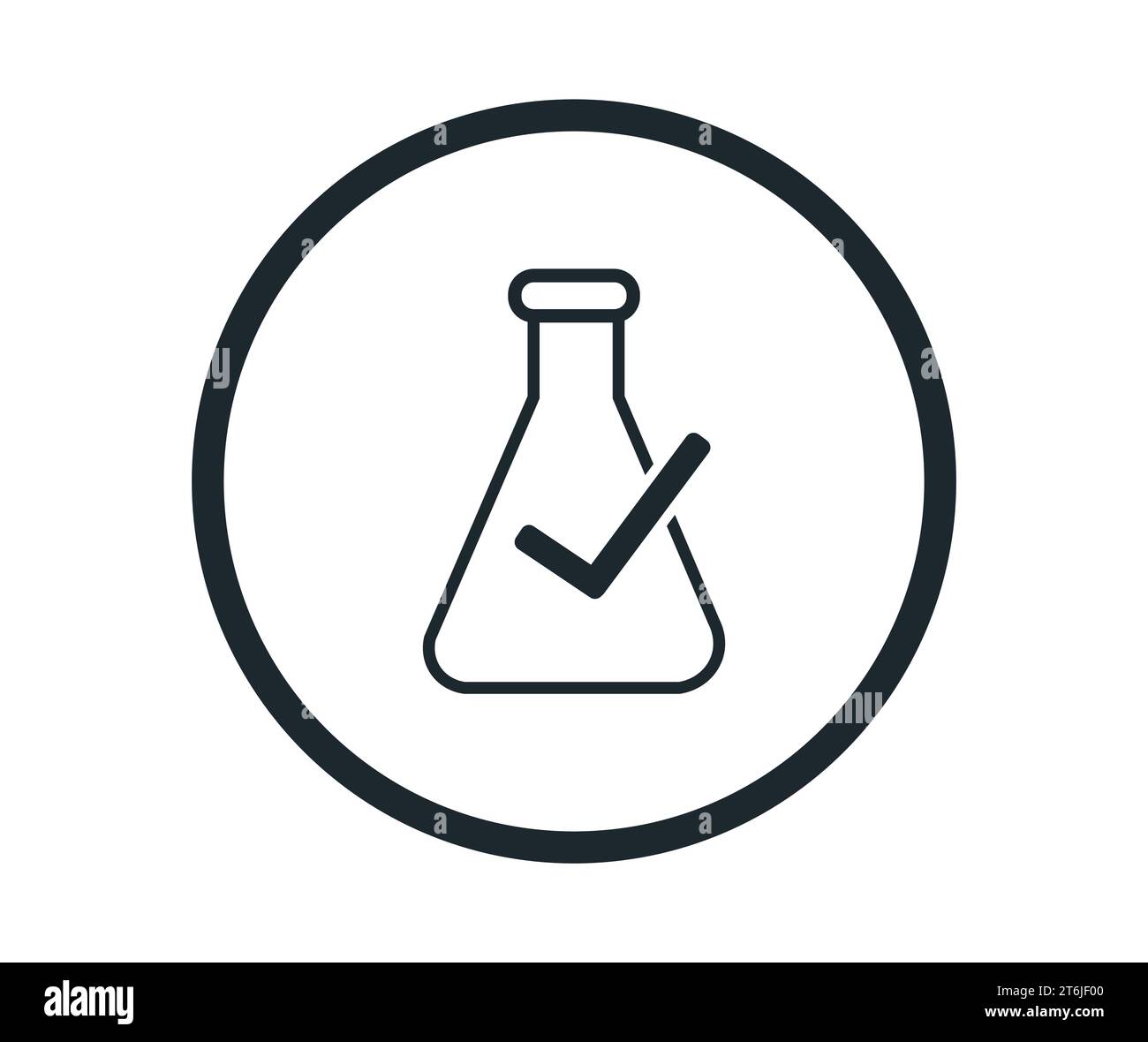Monochromatic Lab Tested Symbol Stock Vector Image & Art - Alamy