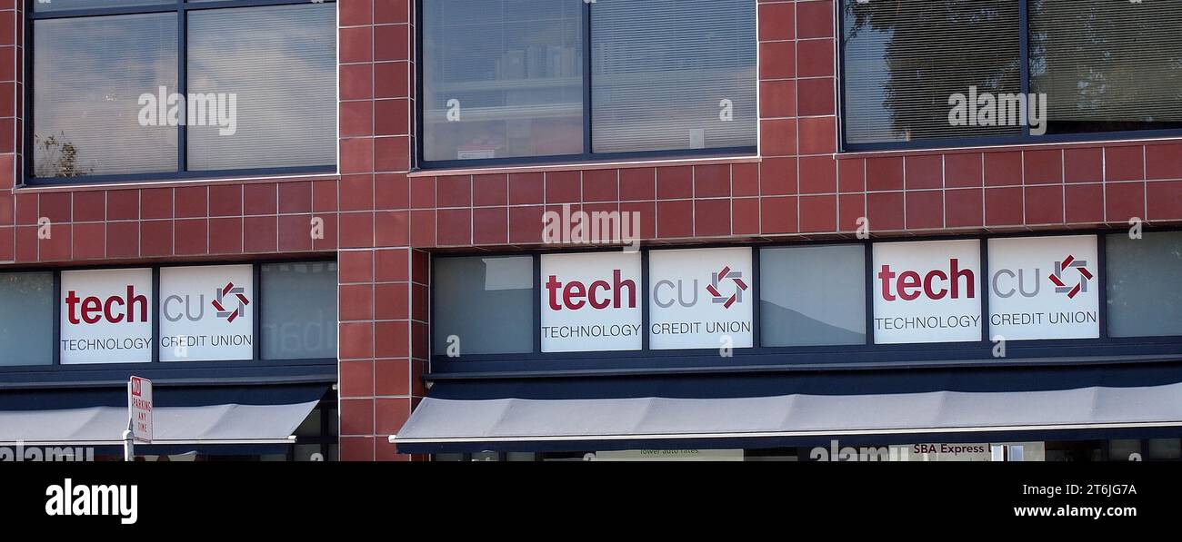 Tech Cu, Technology Credit Union, in Palo Alto, California Stock Photo ...