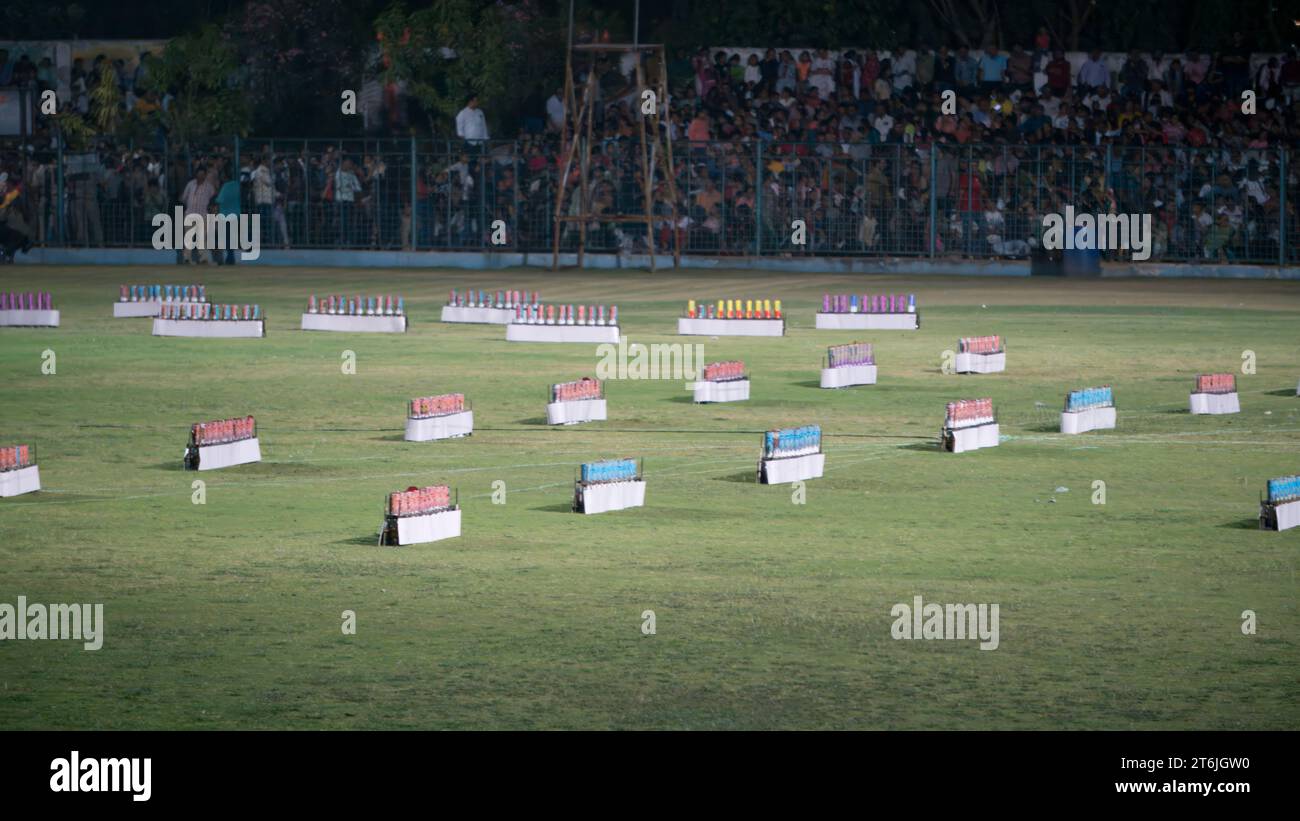 Close up view bursting firecrackers hi-res stock photography and images ...