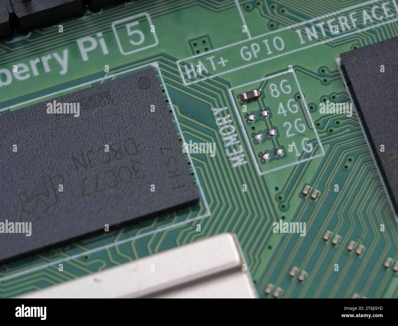 Galati, ROMANIA - November 10, 2023: Close-up of a Raspberry Pi 5 ...