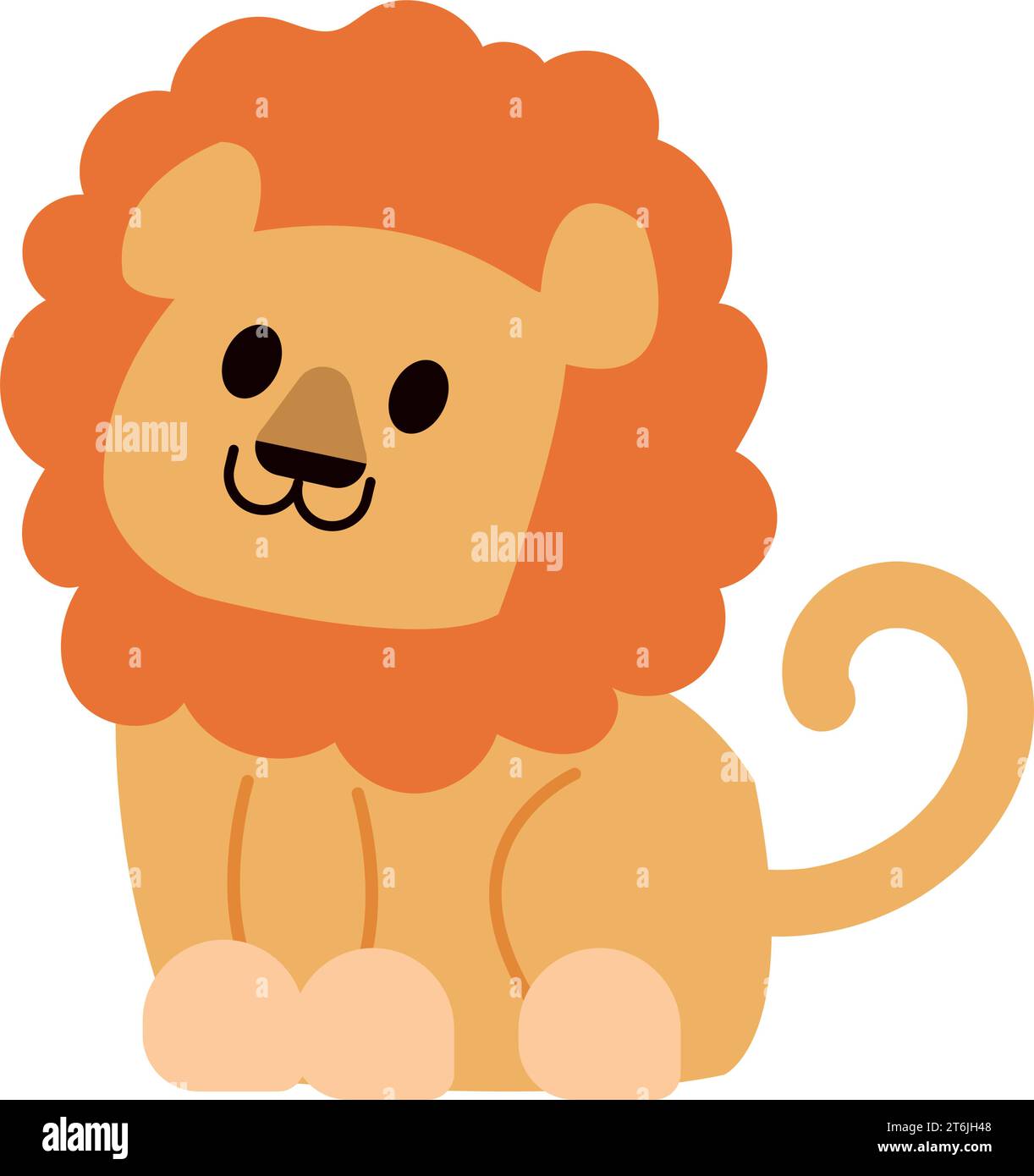 Cute lion character icon hi-res stock photography and images - Alamy