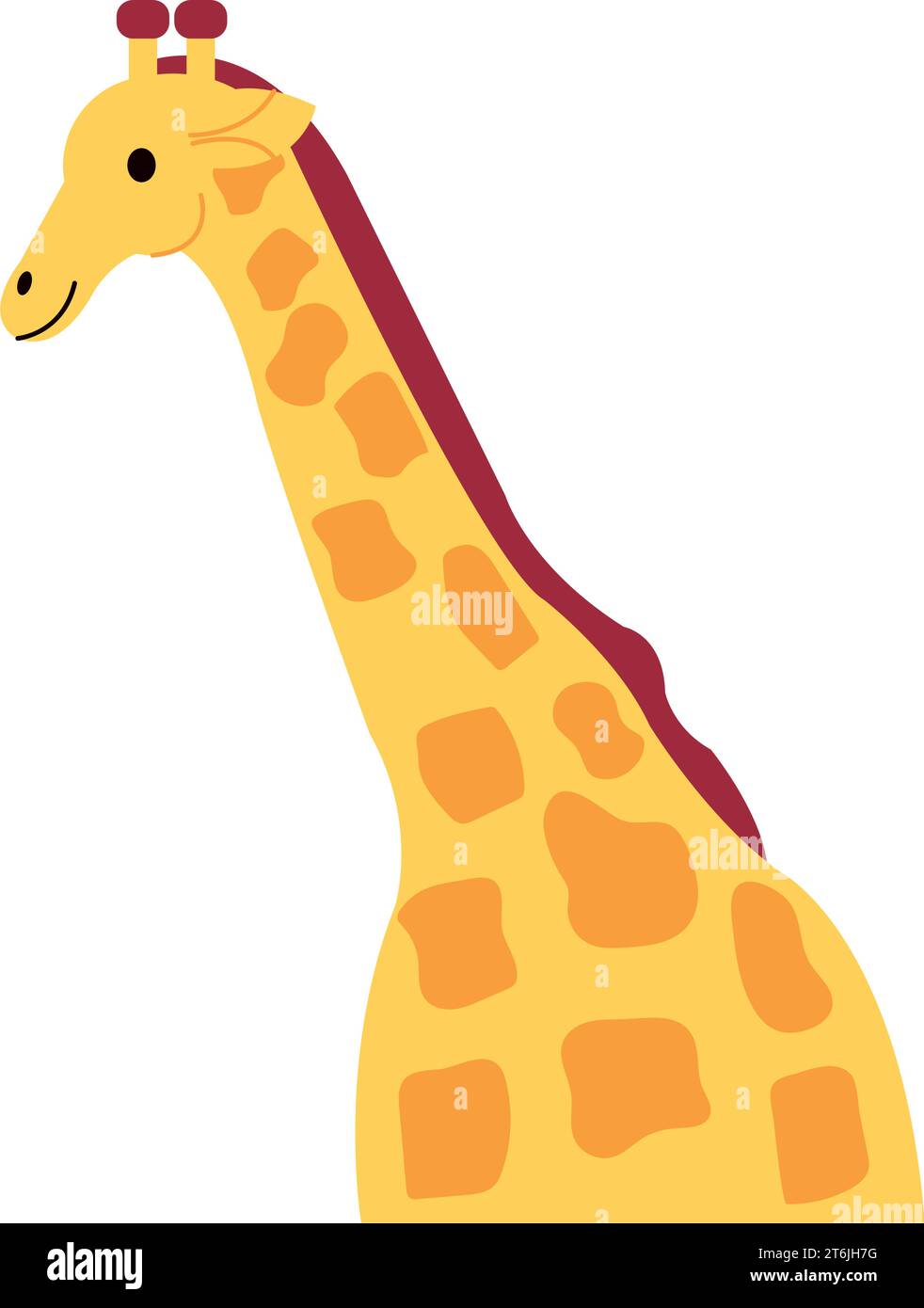 Isolated cute giraffe character Vector Stock Vector Image & Art - Alamy
