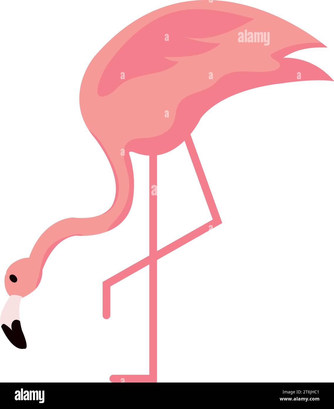 Isolated cute flamingo character Vector Stock Vector Image & Art - Alamy