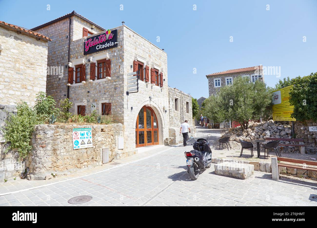 Ulcinj Old Town, built during the Middle Ages, overlooks the Adriatic ...