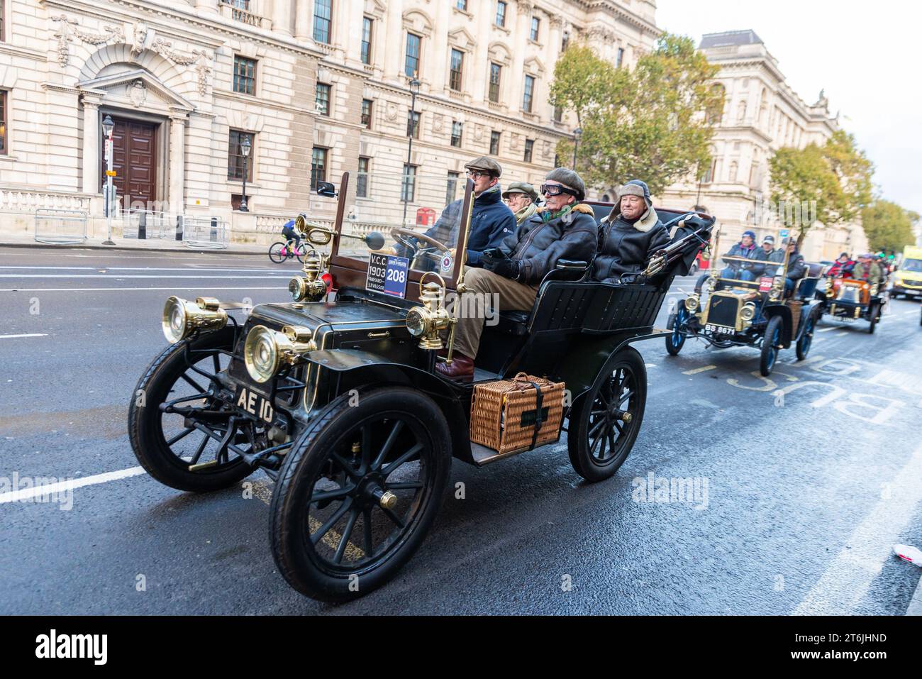 1903 Panhard-Levassor car participating in the London to Brighton ...
