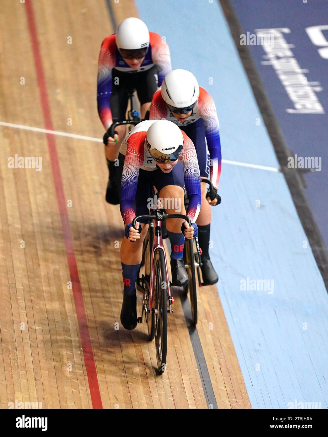 Great Britain's Sophie Lewis (front) in action during the Women's ...