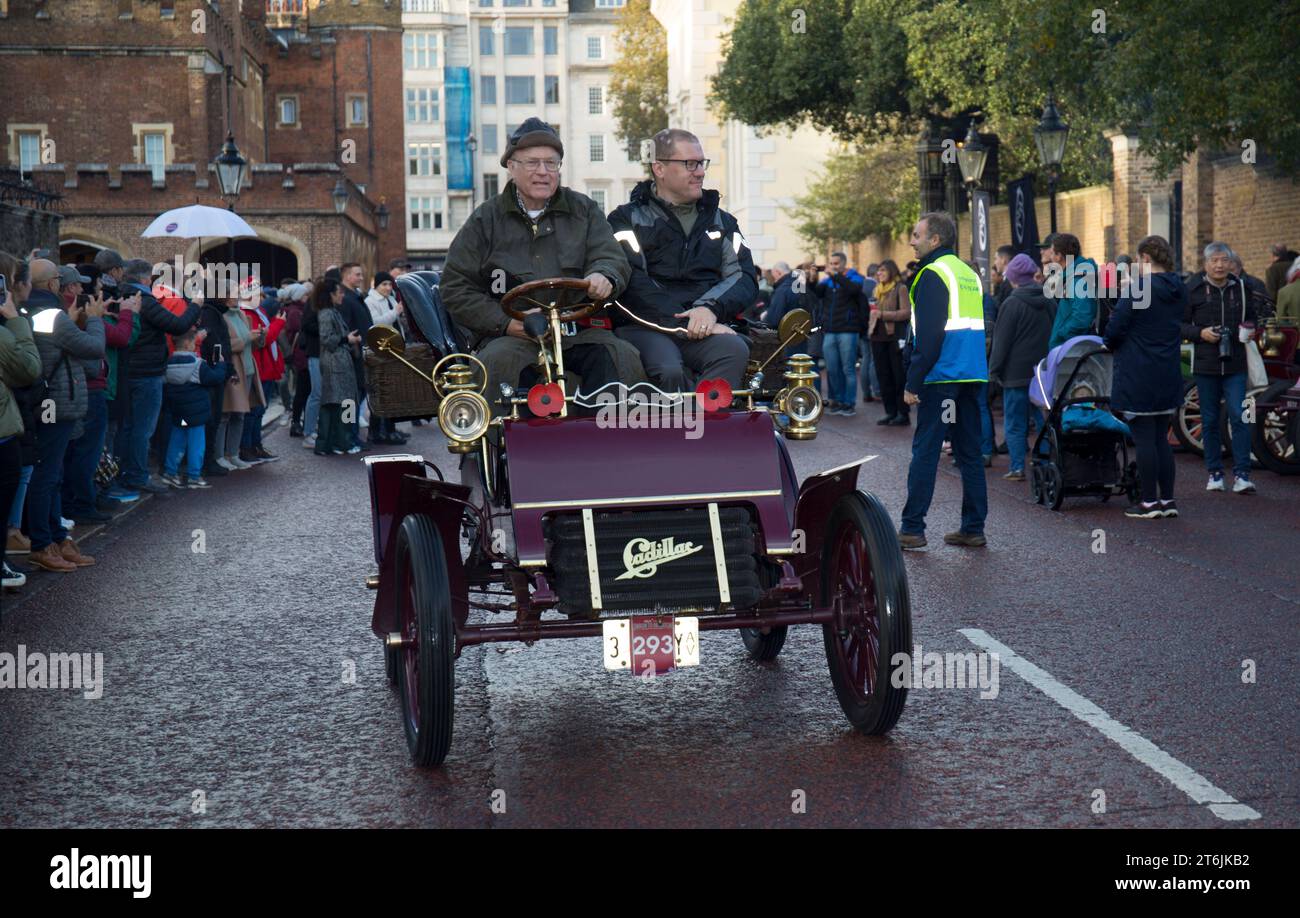 Entrant 293 Red 1904 Cadillac London To Brighton Veteran Car Run ...