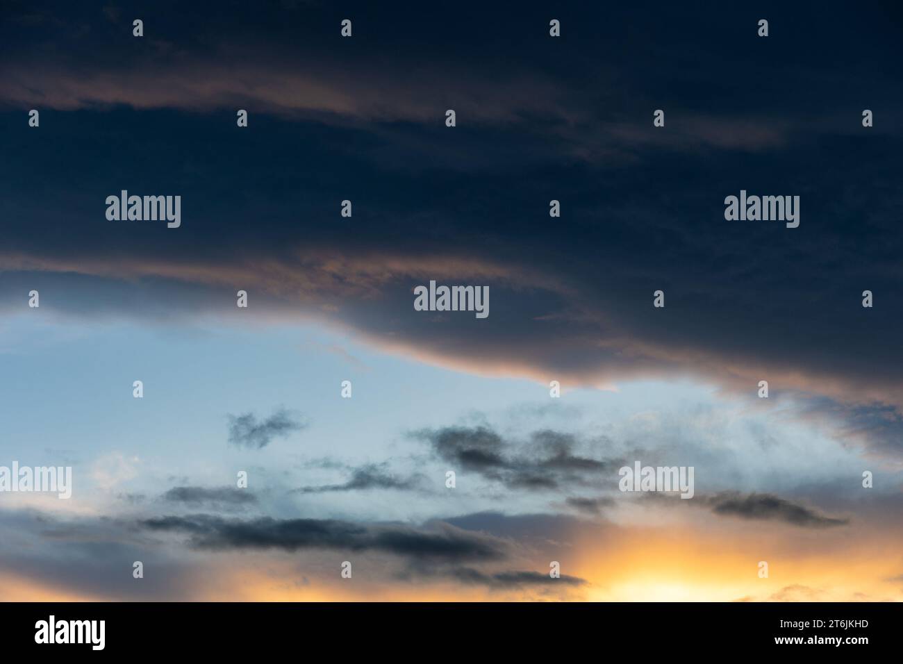 The different autumn clouds with their shapes, colors, textures are ...