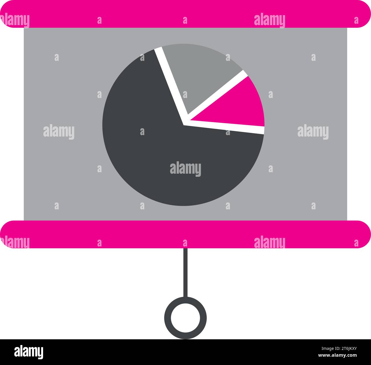 Isolated office dashboard with business graph icon Vector Stock Vector ...