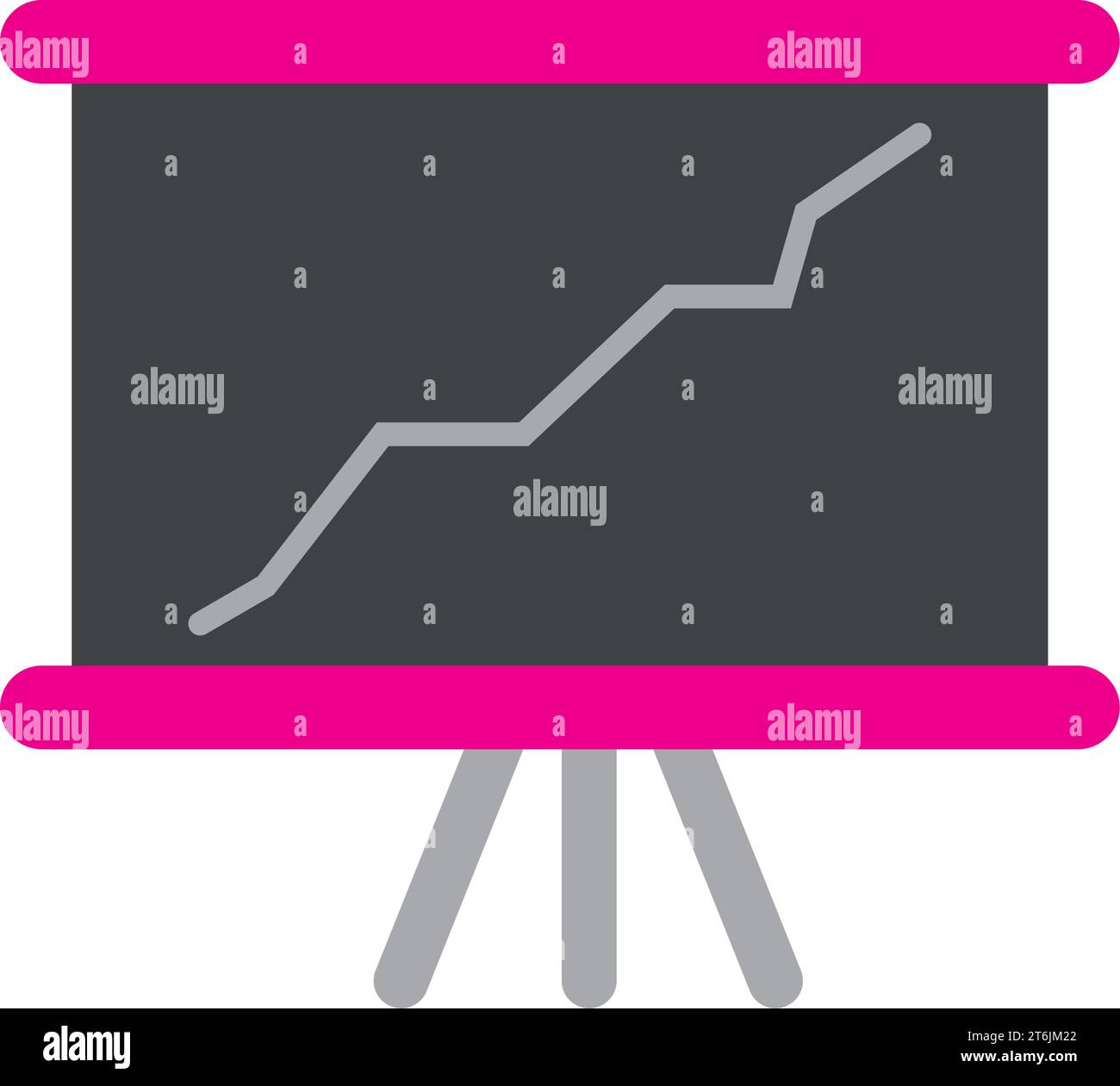 Isolated office dashboard with business graph icon Vector Stock Vector ...