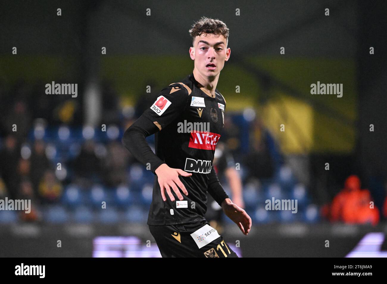 Westerlo, Belgium . 10th Nov, 2023. Mathias Delorge of STVV pictured ...