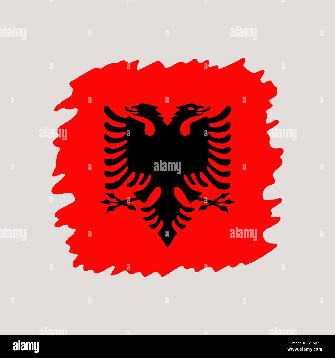 albania grunge flag. vector illustration national flag isolated on ...