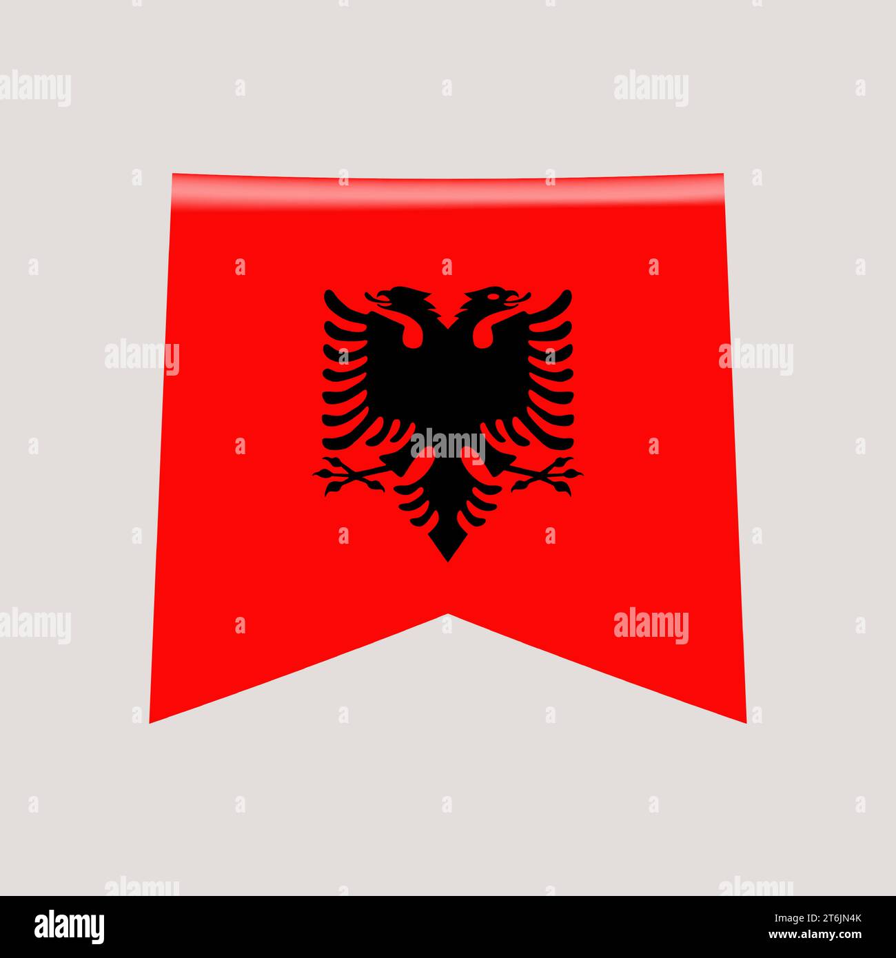 albania corner flag. vector illustration national flag isolated on ...
