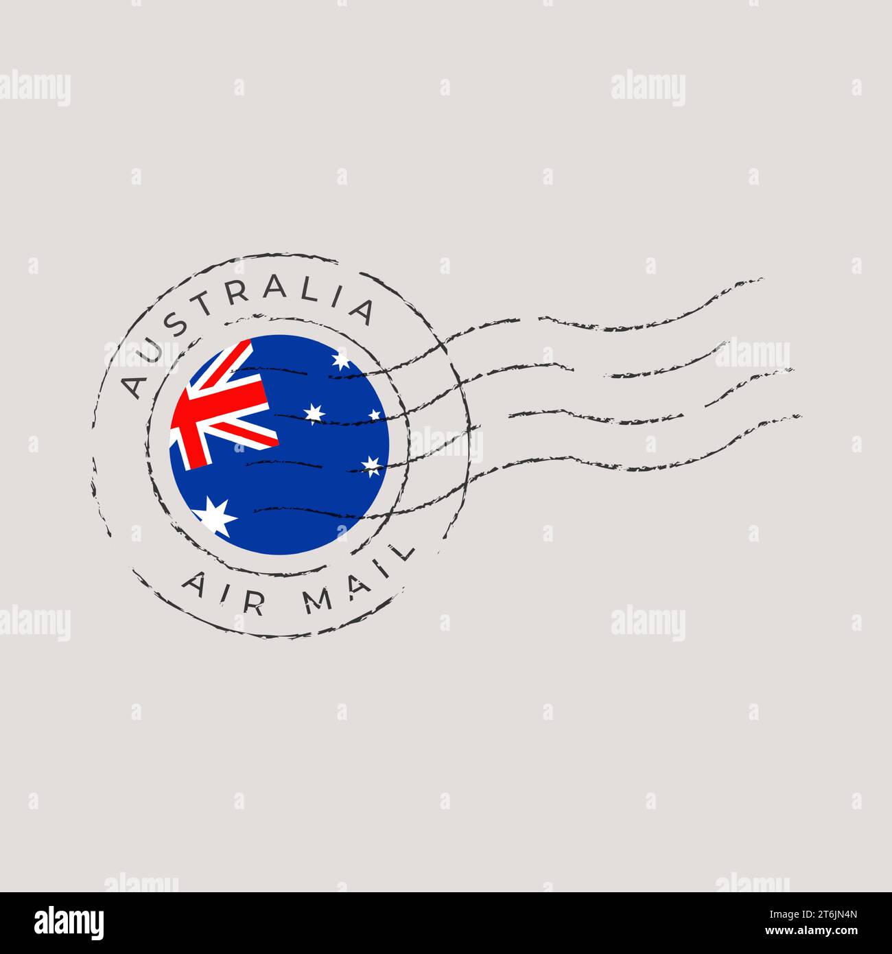 australia flag postage stamp. vector illustration national flag ...