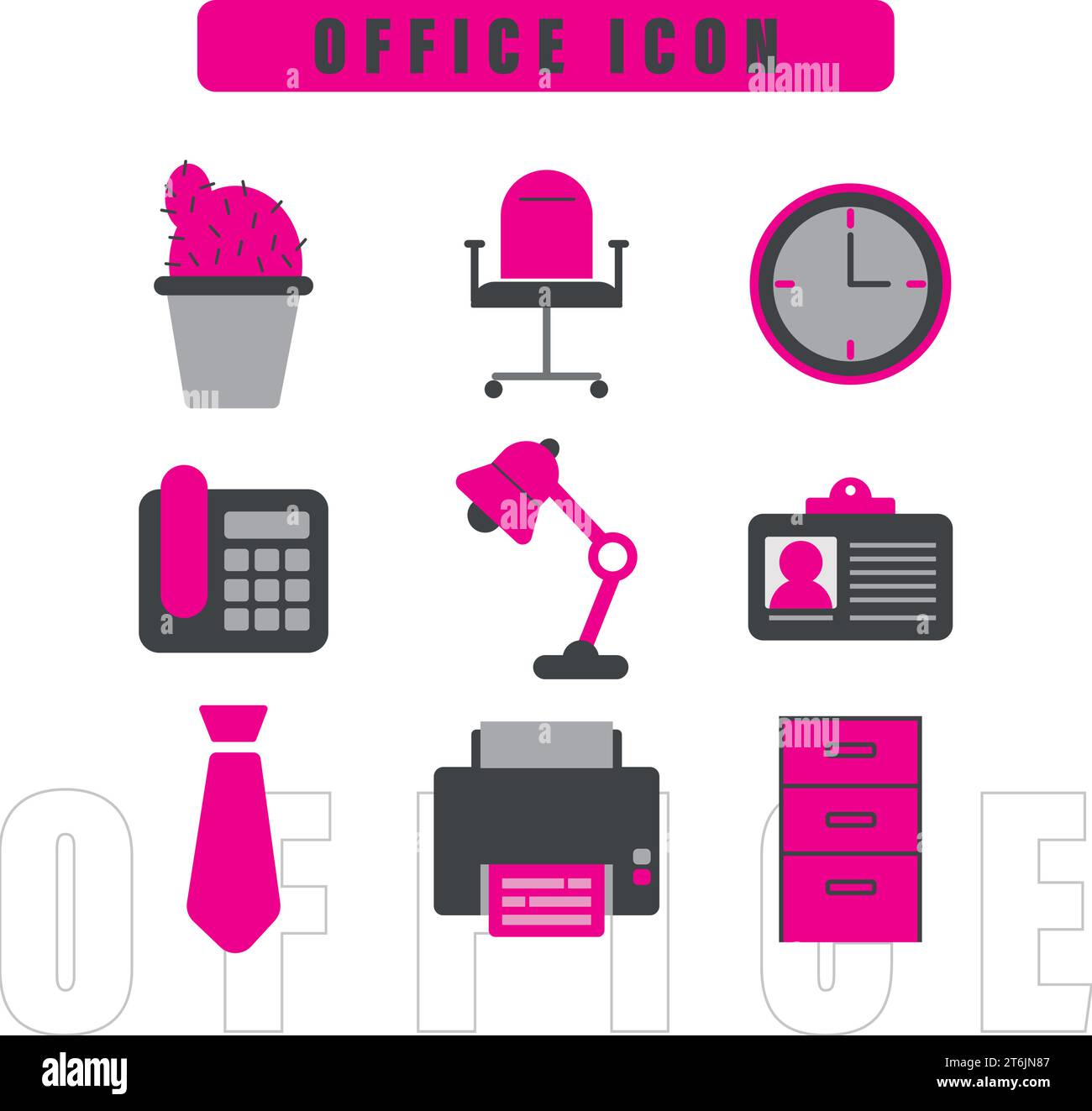 Set of different office icons Vector Stock Vector Image & Art - Alamy Set of different office icons Vector Stock Vector Image & Art - Alamy