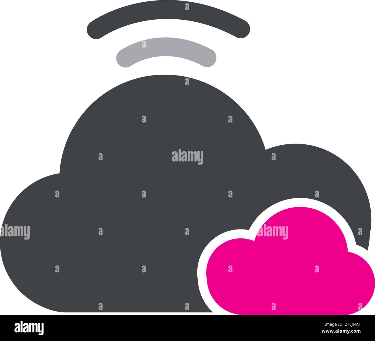 Isolated tech cloud storage icon Vector Stock Vector Image & Art - Alamy