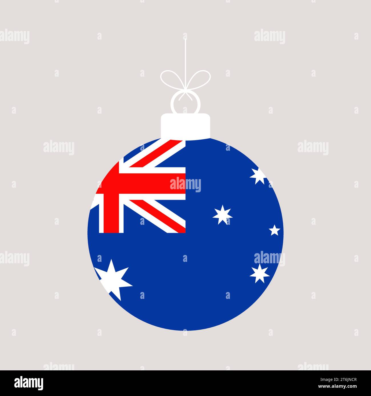 australia christmas ball flag. vector illustration national flag ...
