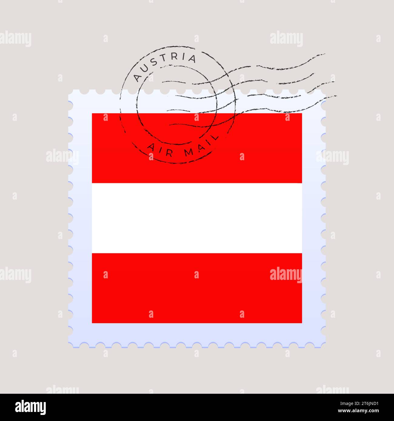 austria flag postage stamp. vector illustration national flag isolated ...