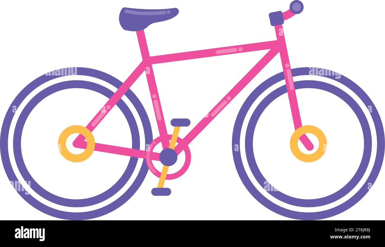 Isolated colored bicycle icon Vector Stock Vector Image & Art - Alamy