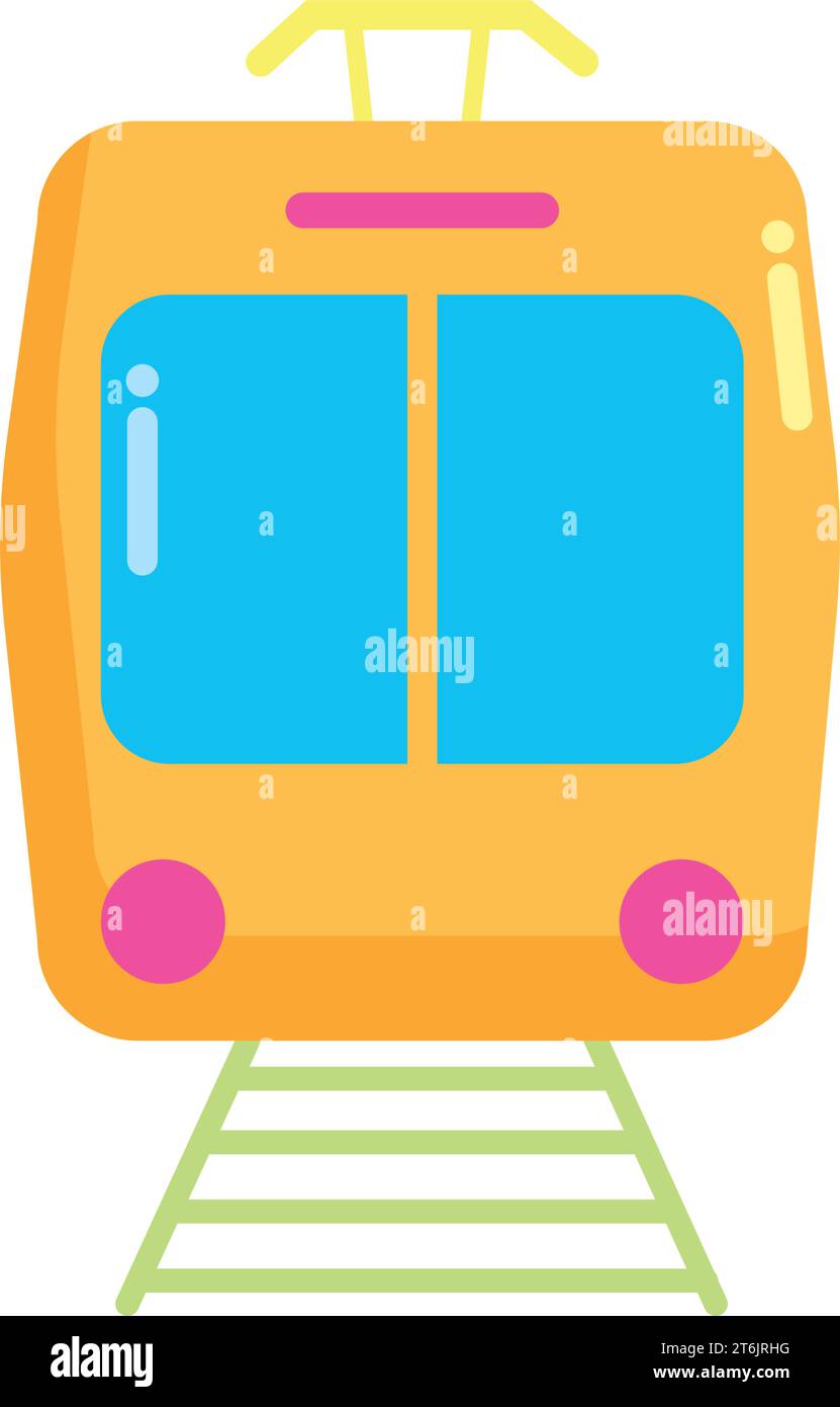 Front view of a colored train icon Vector Stock Vector Image & Art - Alamy