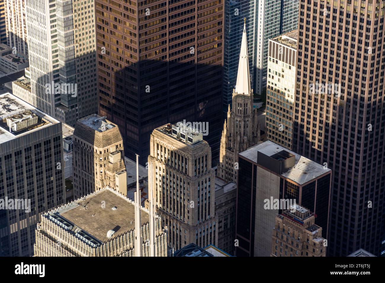 Cityscape from the top of the Willis Tower - View of Chicago from above ...