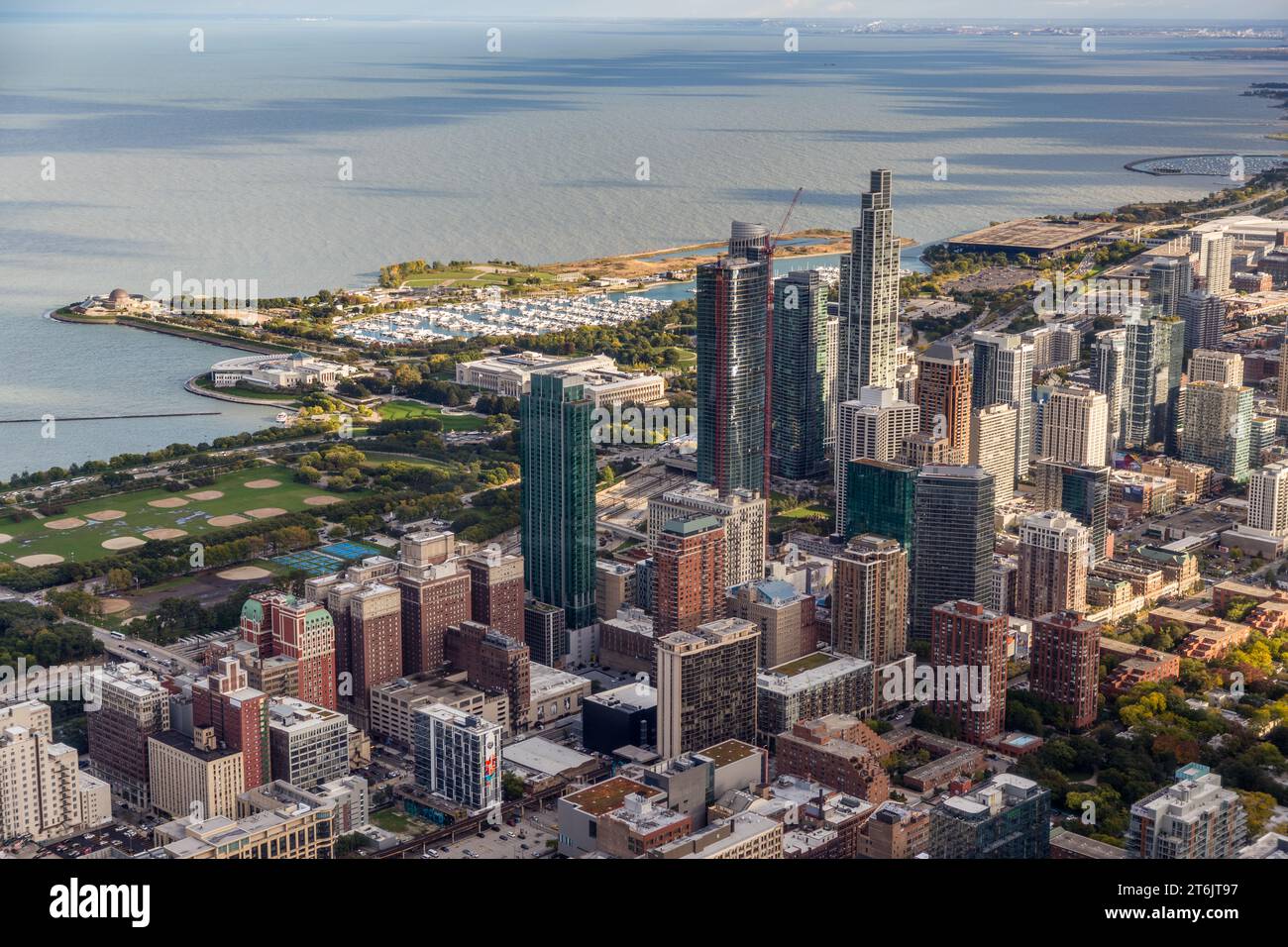 Cityscape from the top of the Willis Tower - View of Chicago from above ...