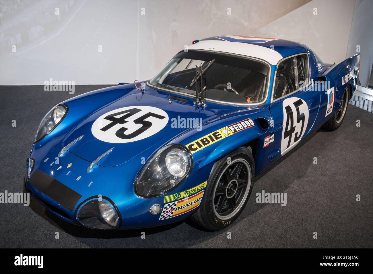The beautiful Alpine A210 from 1969, classic endurance racing car Stock ...