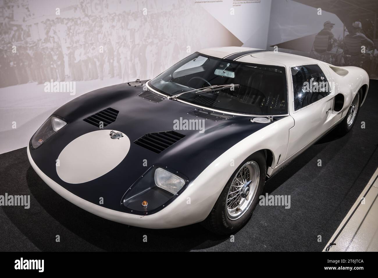 The legendary and spectacular Ford GT40 GT101R from 1964 displayed in a ...