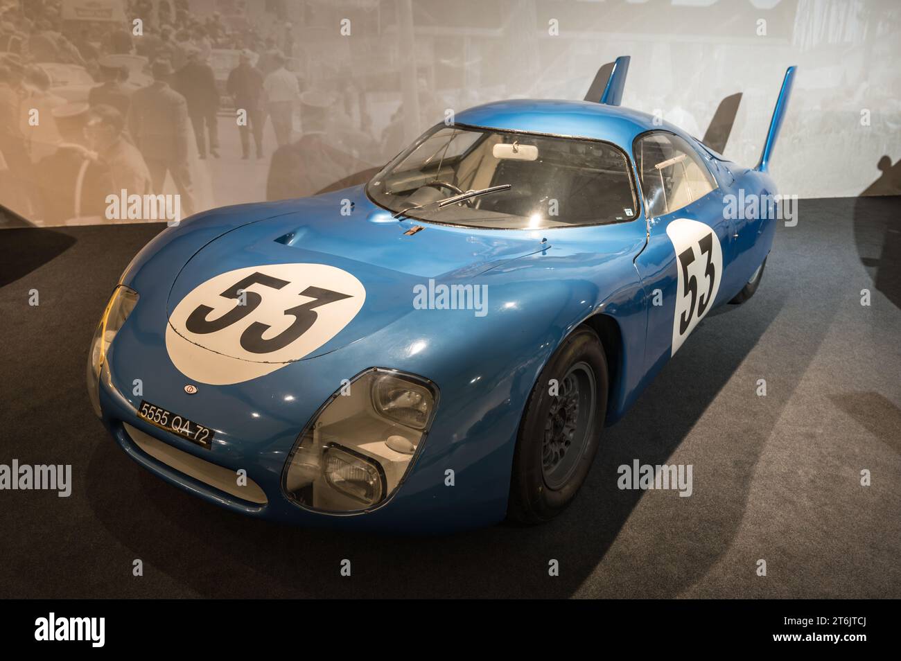 The historic CD Charles Deutsch SP66 racing car with a Peugeot engine ...