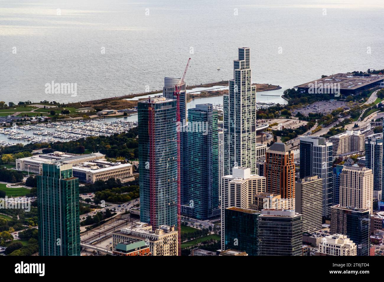 Cityscape from the top of the Willis Tower - View of Chicago from above ...