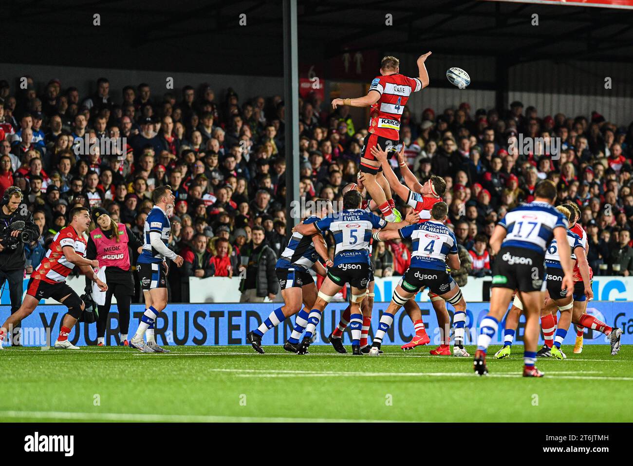Kingsholm Stadium, Gloucester, Gloucestershire, UK. 10th Nov, 2023 ...