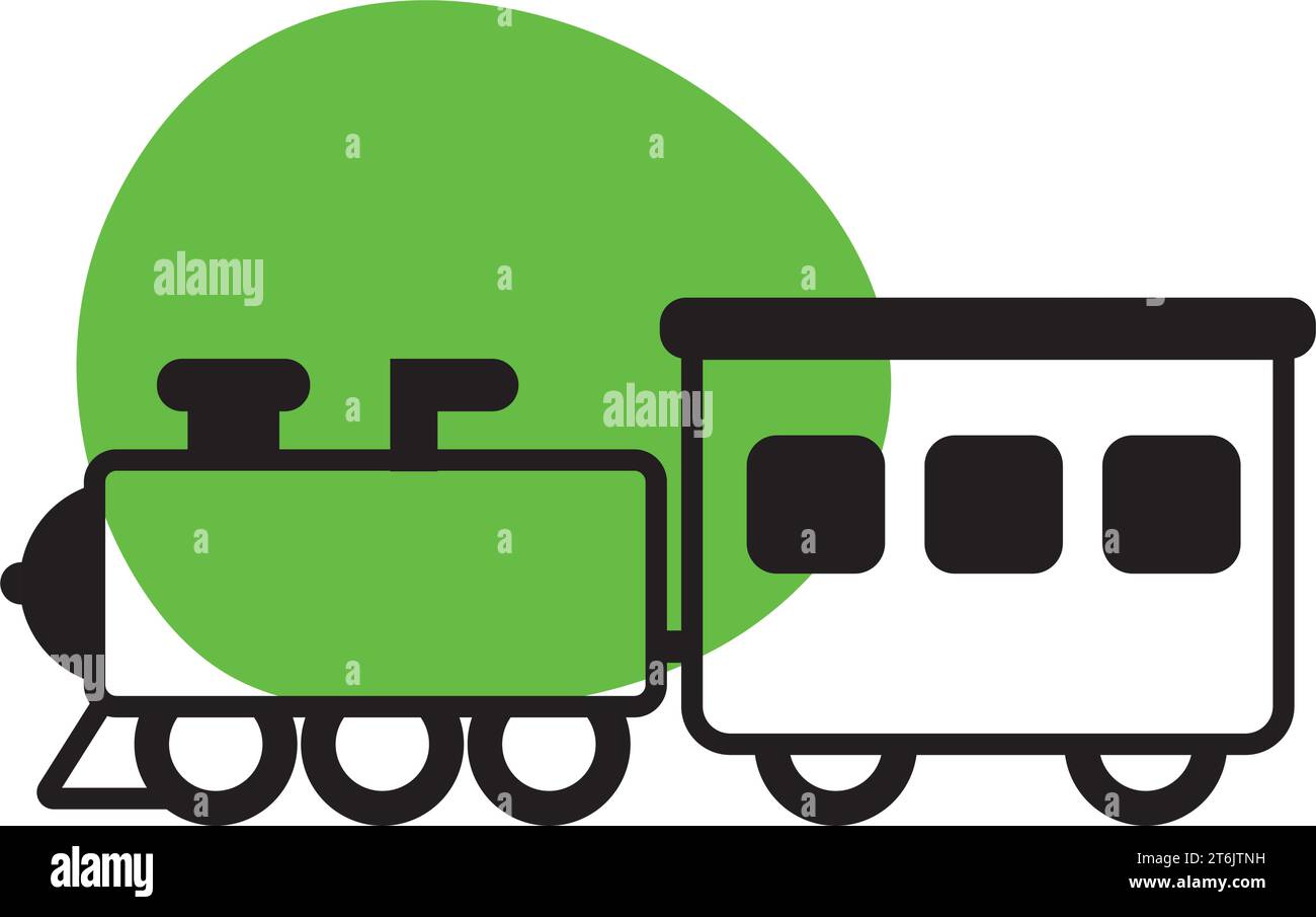 Side view of a train icon Vector Stock Vector Image & Art - Alamy