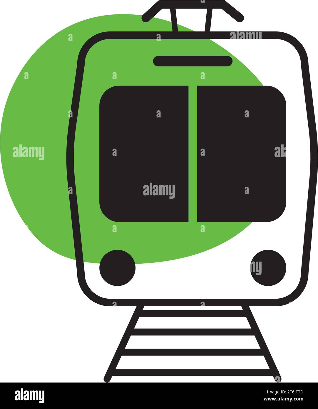 Front of a train Stock Vector Images - Alamy